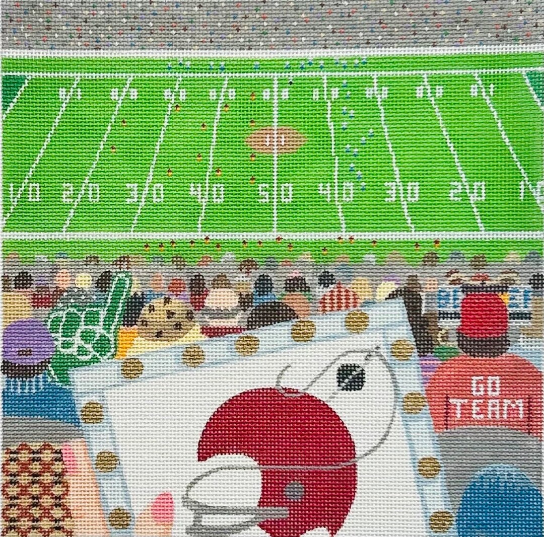 Stitching at the Big Game, Devon Nicholson Designs - Etsy