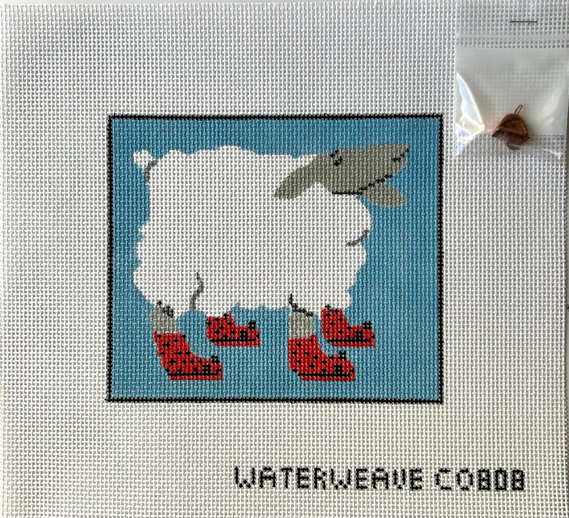 Sheepish in Lady Bug Boots W/ Stitch Guide & Embellishment, Waterweave ...