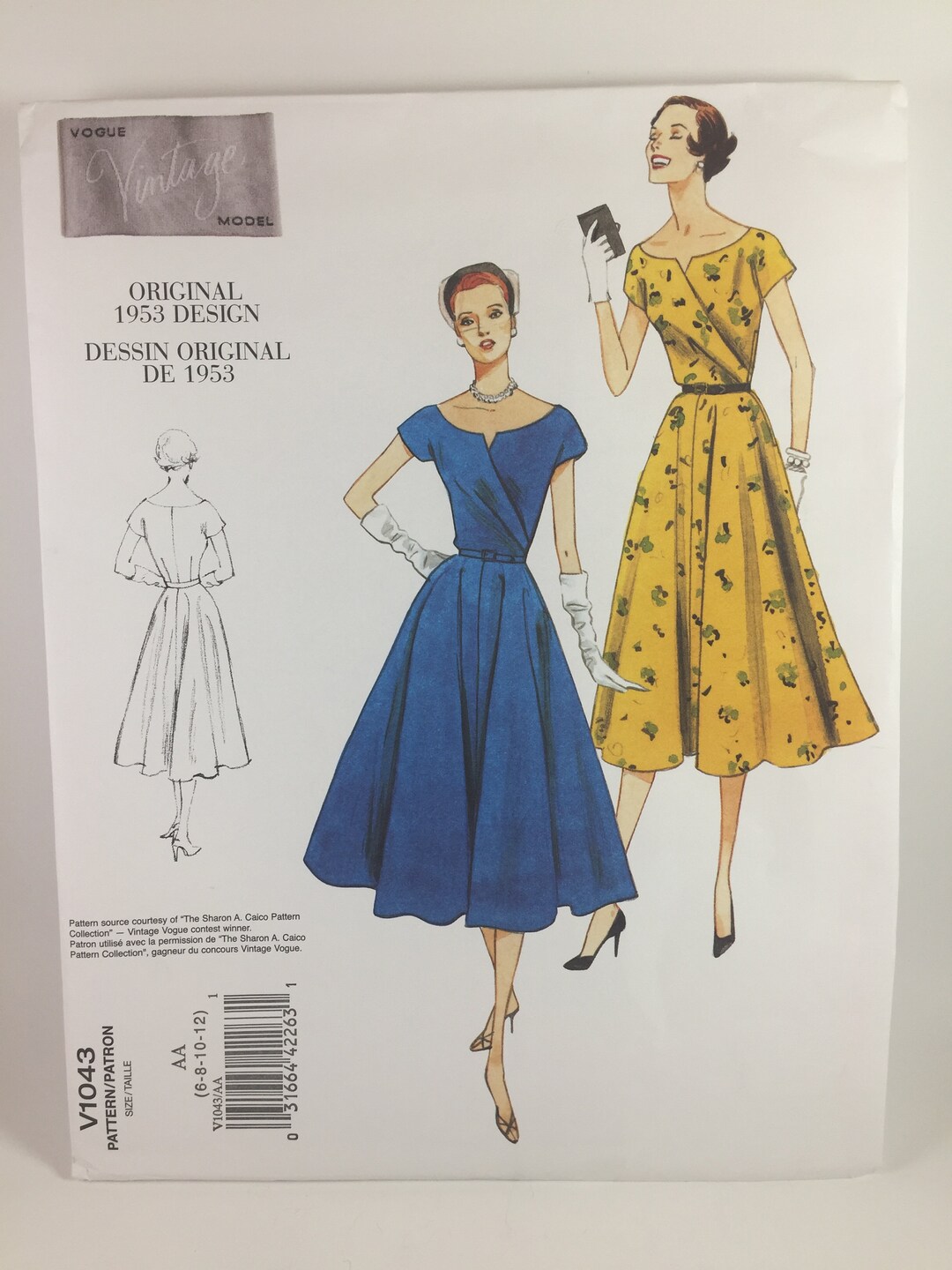 Misses' 1950's Style Dress and Belt Sewing Pattern Size 6-8-10-12 UNCUT ...