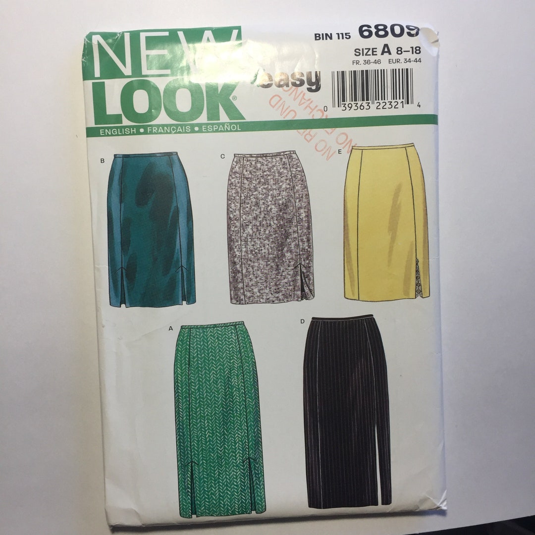 Misses' Straight Skirt Sewing Pattern Size 8-10-12-14-16-18 UNCUT New ...