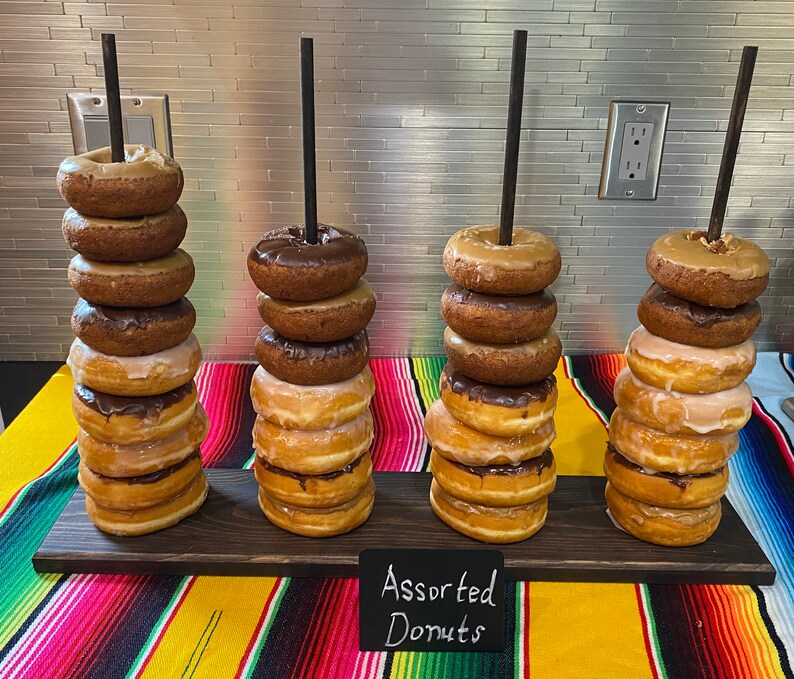 Donut Stand Donut Display Donut Wall Donut Party Bagel | Etsy