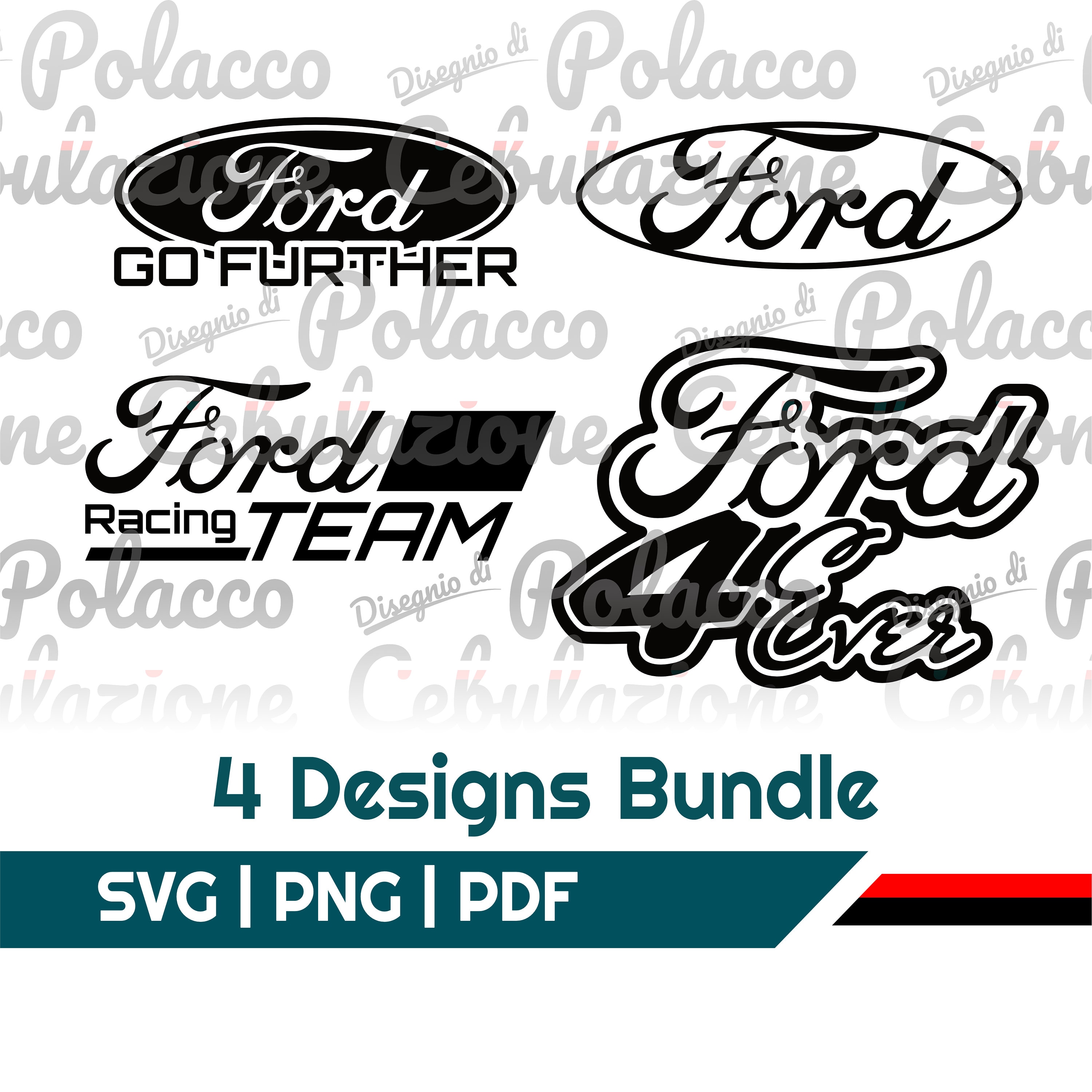 Ford Bundle #1. Digital Vector. Instant Download. 4 Pcs. - Etsy