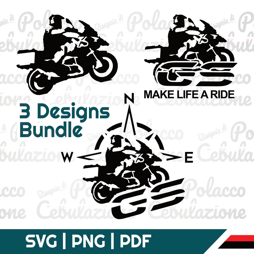 BMW GS Motorcyclist Rider. Bundle. Instant Download - Etsy