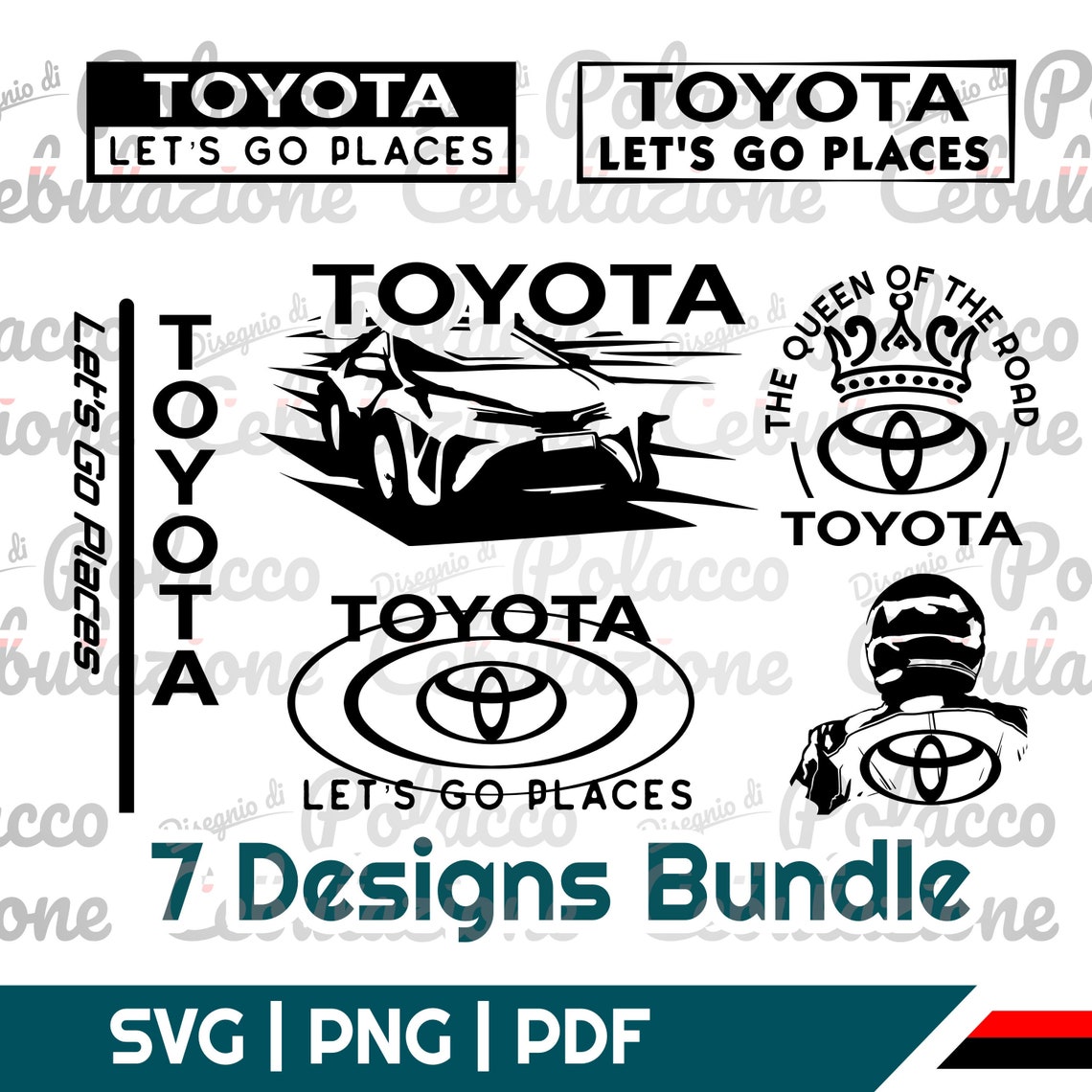TOYOTA Bundle #1. Digital Vector Svg Files. Instant Download - Etsy