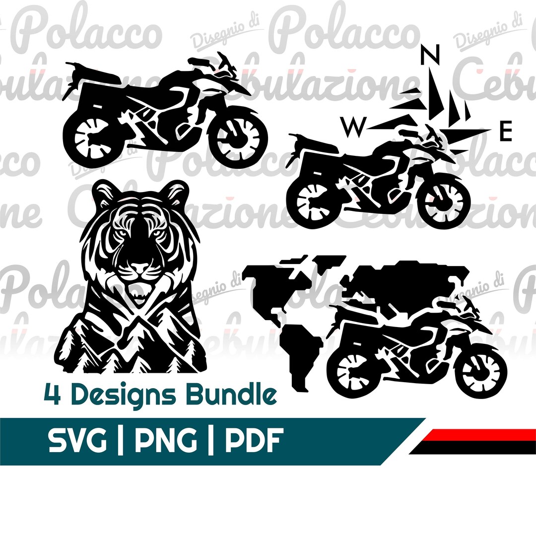 Triumph Tiger #2. Digital Vector. Instant Download. 4 Pcs. - Etsy