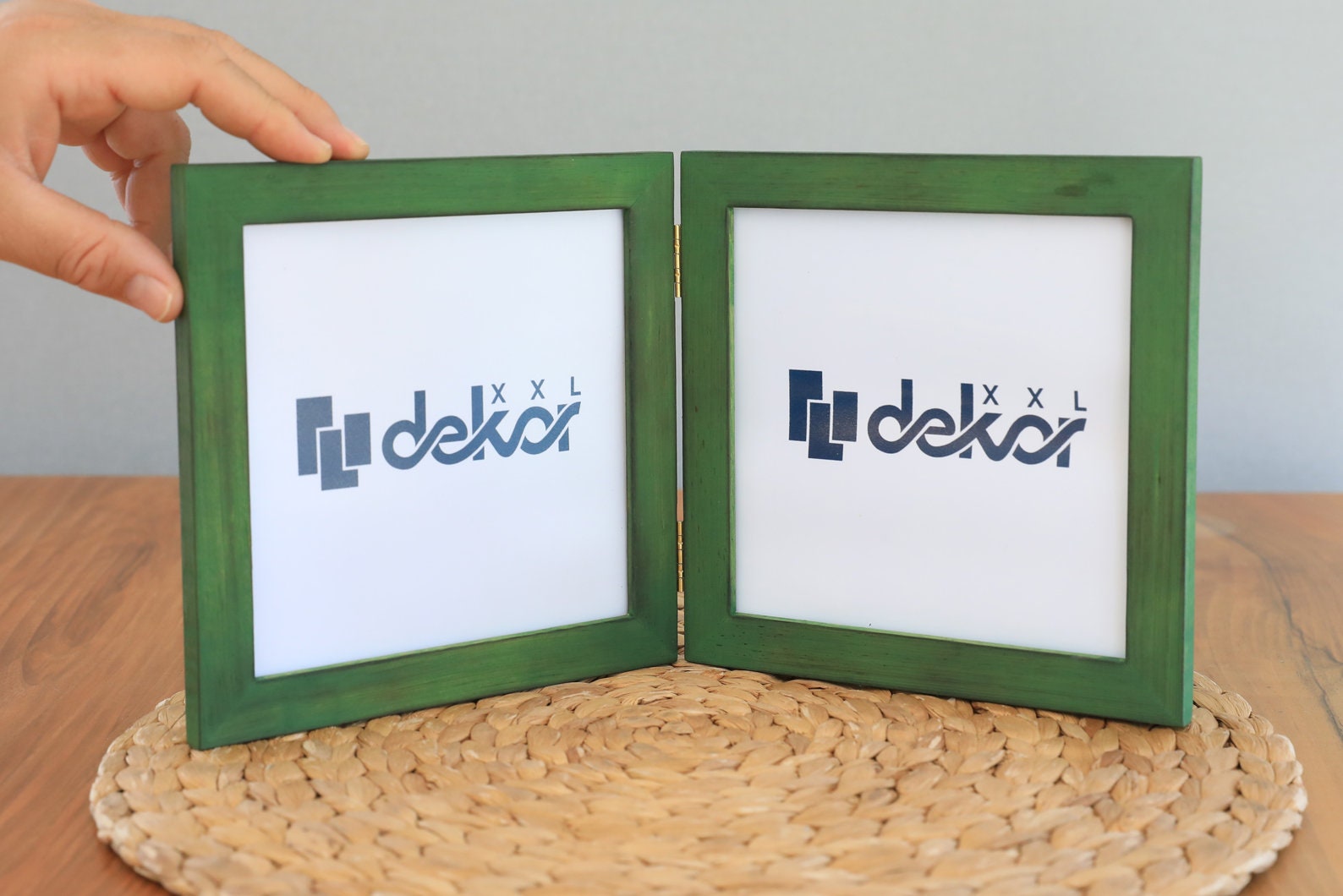 Pastel Color Double Wood Frame Opening Picture Frames for - Etsy