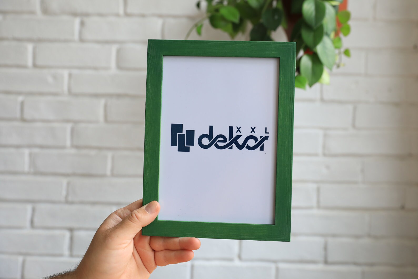 Green Wood Photo Frame-picture Frame Green Painted Wood-handmade Wood ...