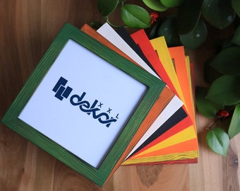 Green Wood Photo Frame-picture Frame Green Painted | Etsy