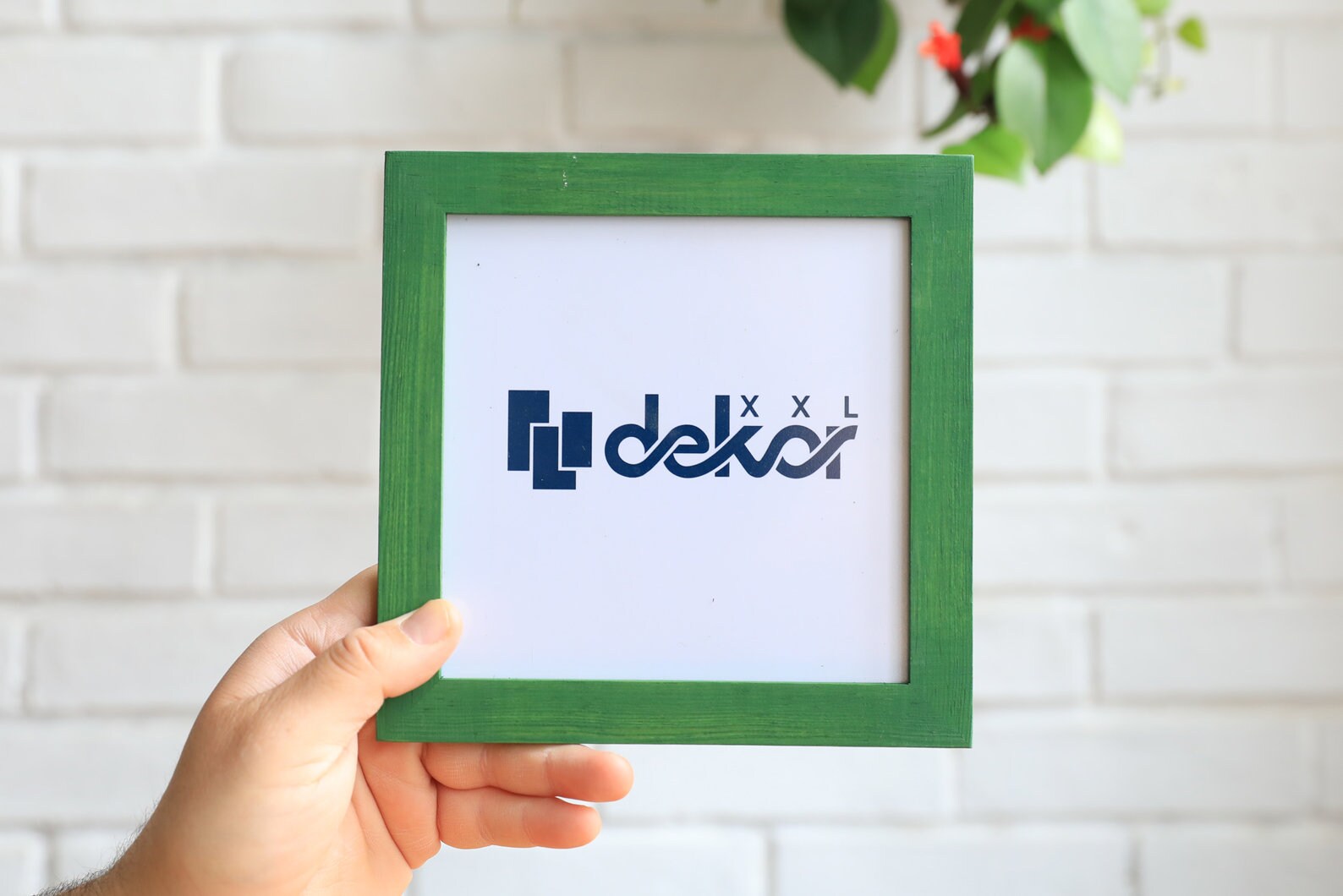 Green Wood Photo Frame-picture Frame Green Painted Wood-handmade Wood ...