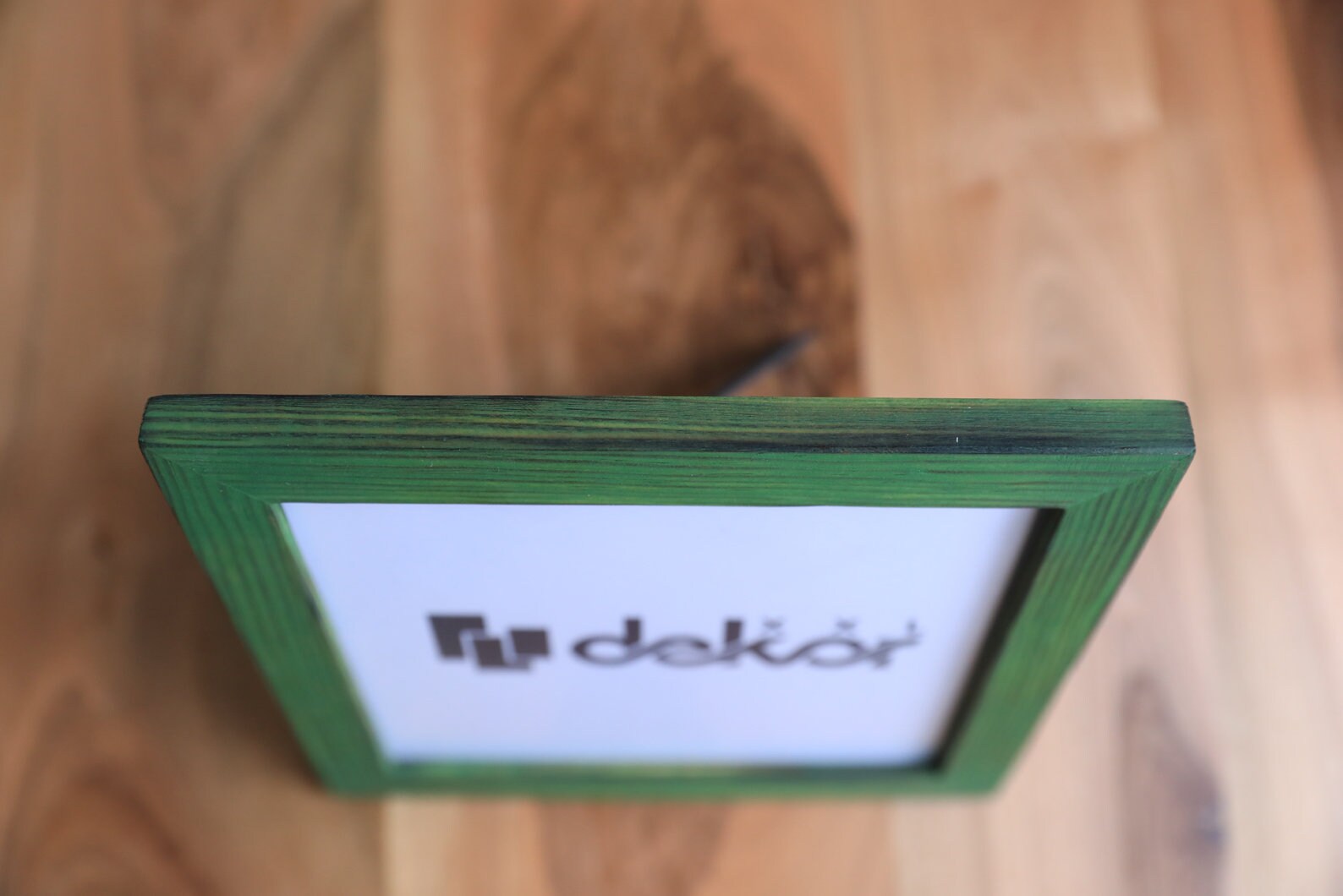 Green Burned Wood Photo Frame-picture Frame Burned Green - Etsy