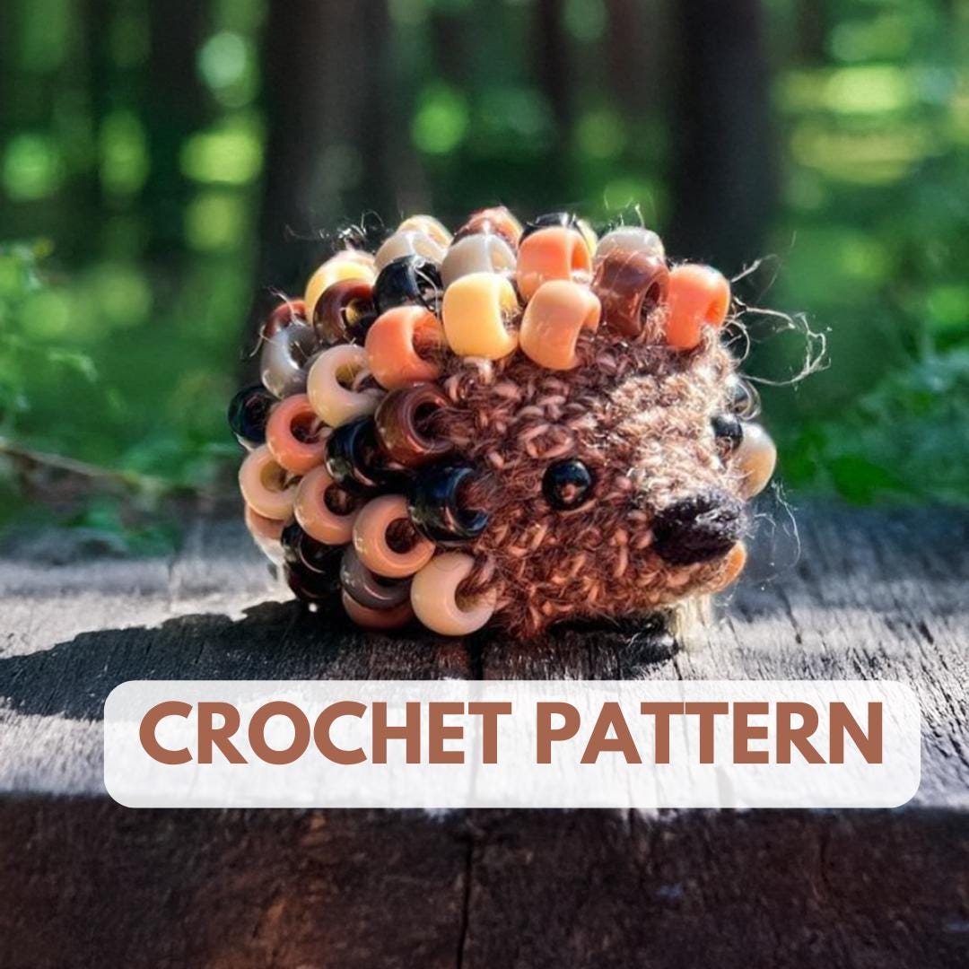Beaded Fidget Hedgehog Crochet Pattern Fidget Crochet Pattern Hedgehog ...
