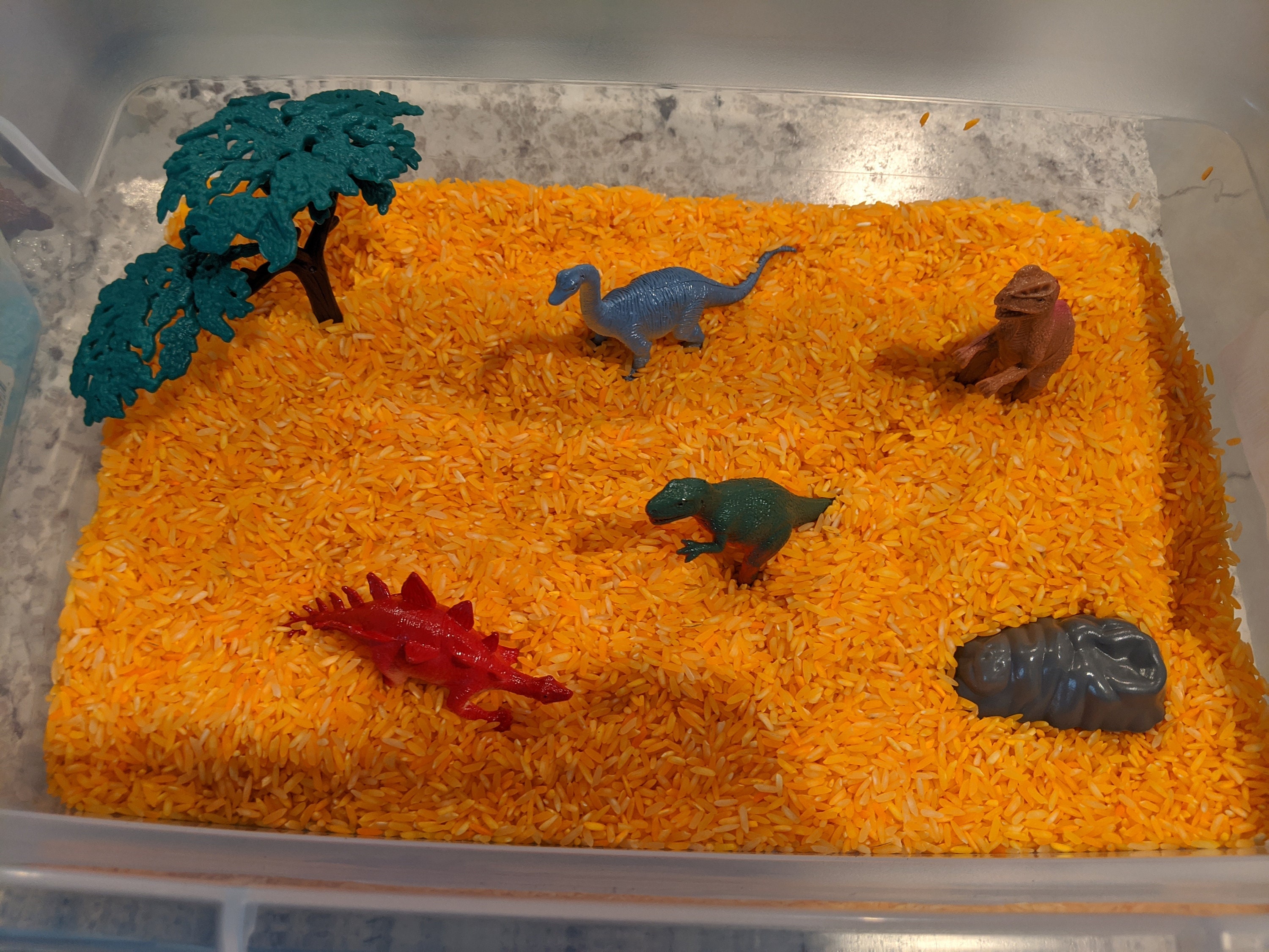 Rainbow Rice Sensory Bin Filler - Rainbow Rice - Colored Rice - Sensory ...