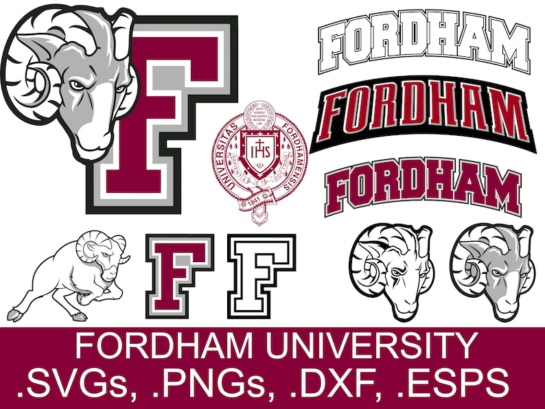 Fordham University Rams Svgs Pngs DXF ESPS Logo Pack Bundle - Etsy