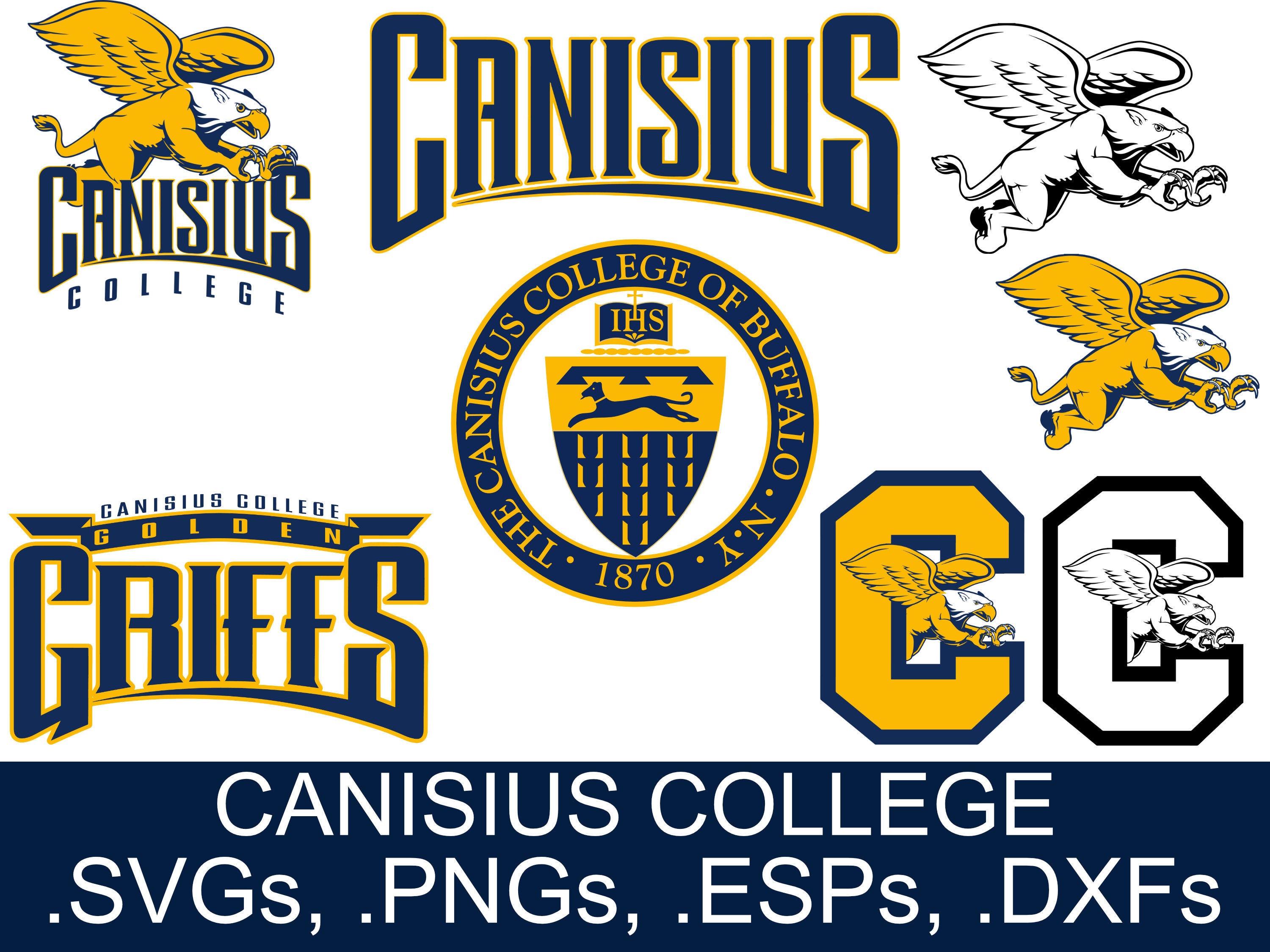 Canisius College Logo Bundles Pngs Svgs Dxfs Esps - Etsy