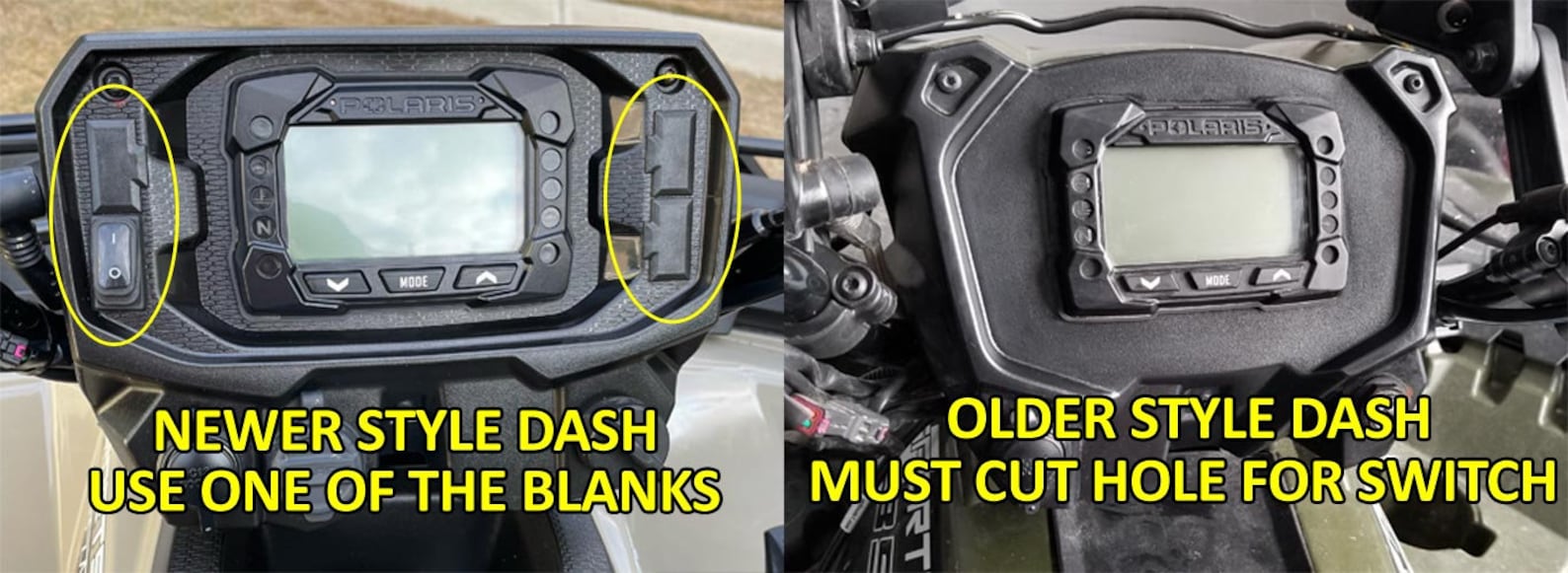Polaris Sportsman "stealth Mode" Switch Kit for LED Headlights Halo 450 ...