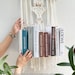 Owl Hanging Bookshelf, Macrame Book Holder, Owl Handmade Book Storage ...