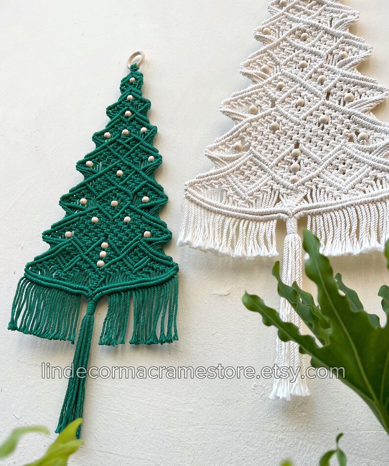 Large Macrame Christmas Tree Boho Christmas Decor Pine Tree - Etsy