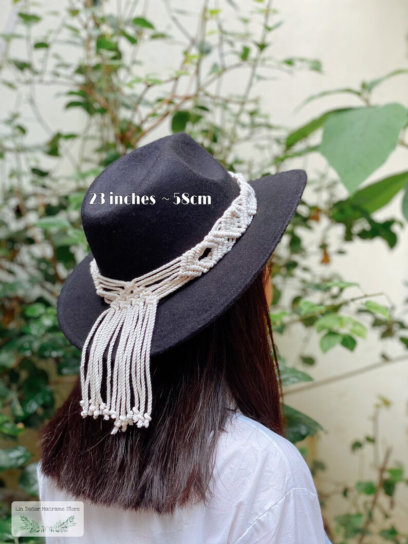 Boho Macrame Hat Bands Handmade Hat Bands Hat Accessories - Etsy
