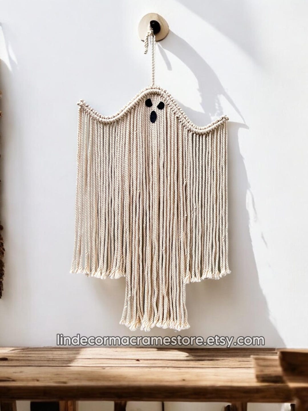 Halloween Macrame Ghost: Spooky Handmade Wall Art - Etsy