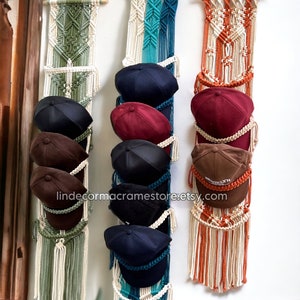 Macrame Baseball Cap Rack, Wall Baseball Cap Holder, Cap Rack Display ...
