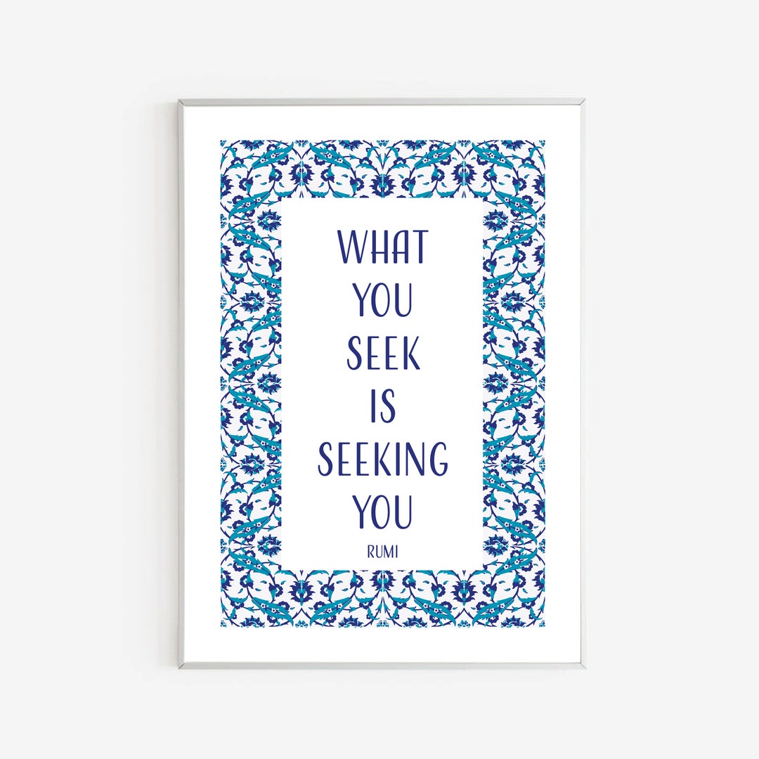 Mosaic Turkish - With Motivational Quotes - Rumi / Printable Wall Art ...