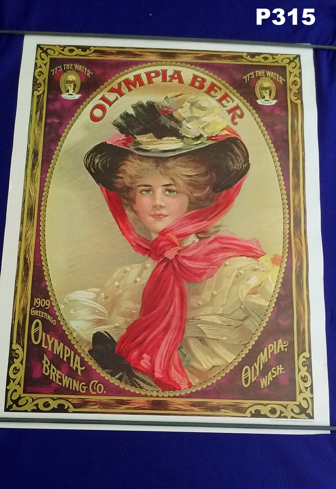 Out of Print Olympia Beer Poster - Etsy