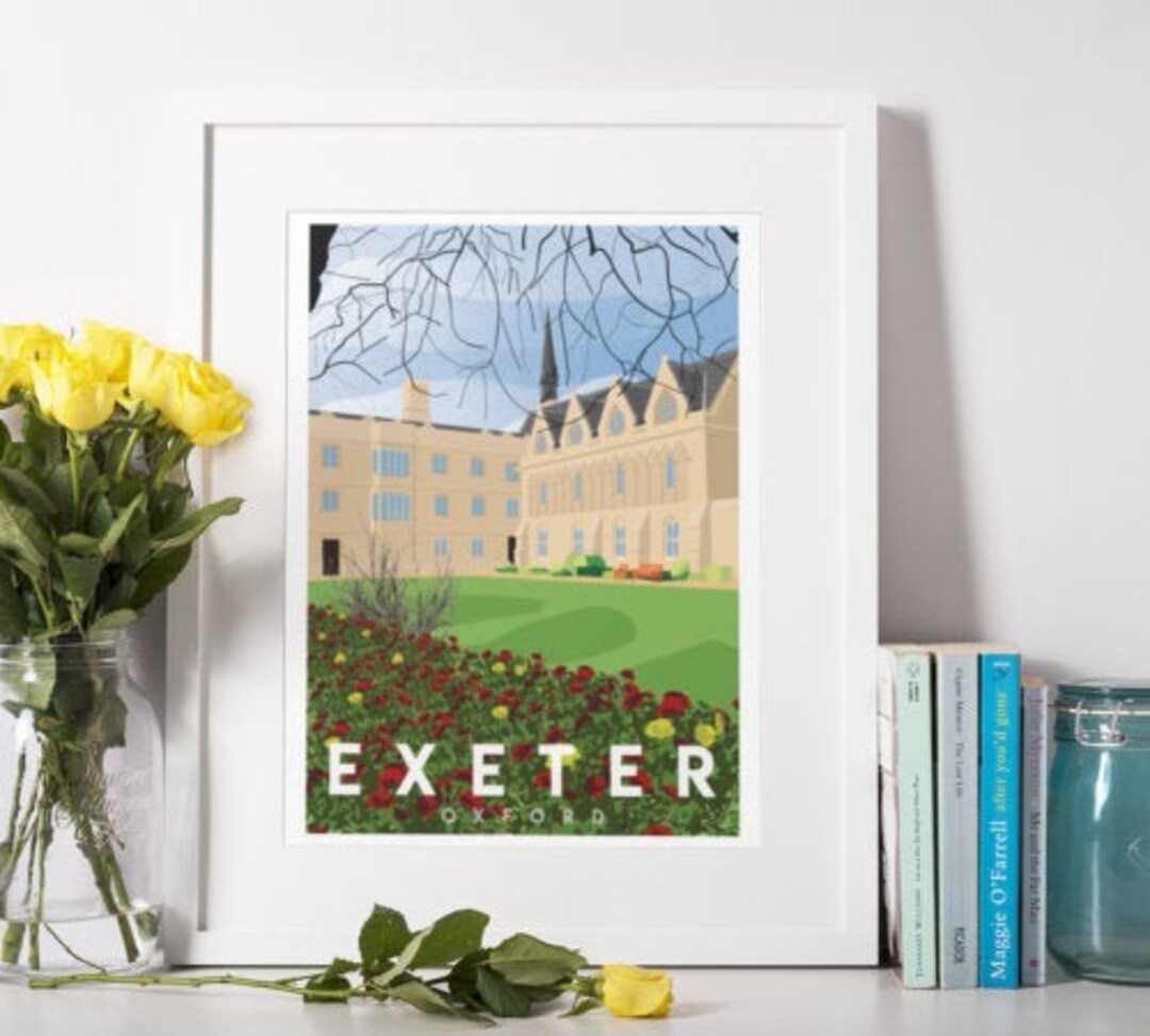 Exeter College, Oxford University Art Print A4/A3 - Etsy