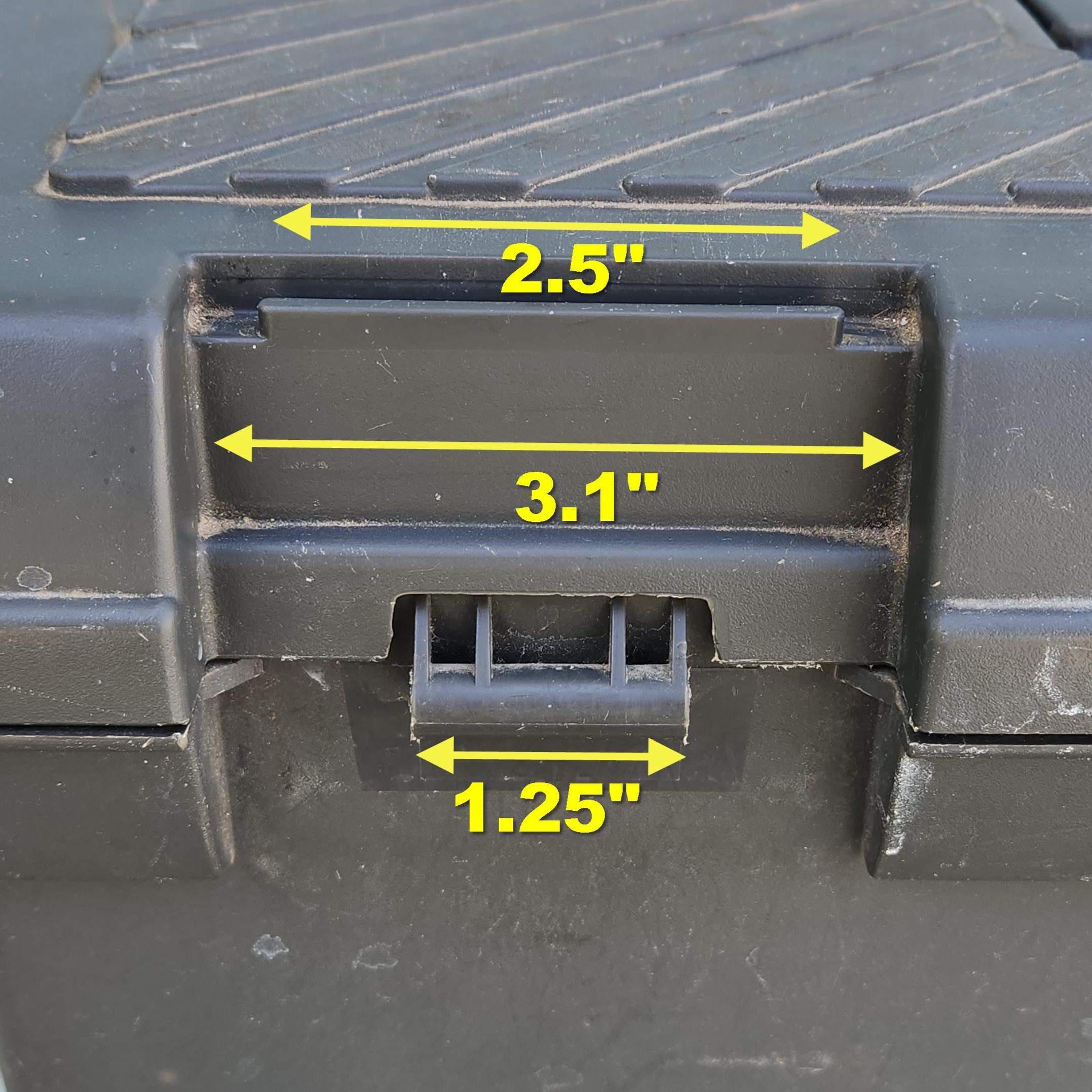 Replacement Latch for 1990's Rubbermaid Toolboxes, Keepers Totelocker ...