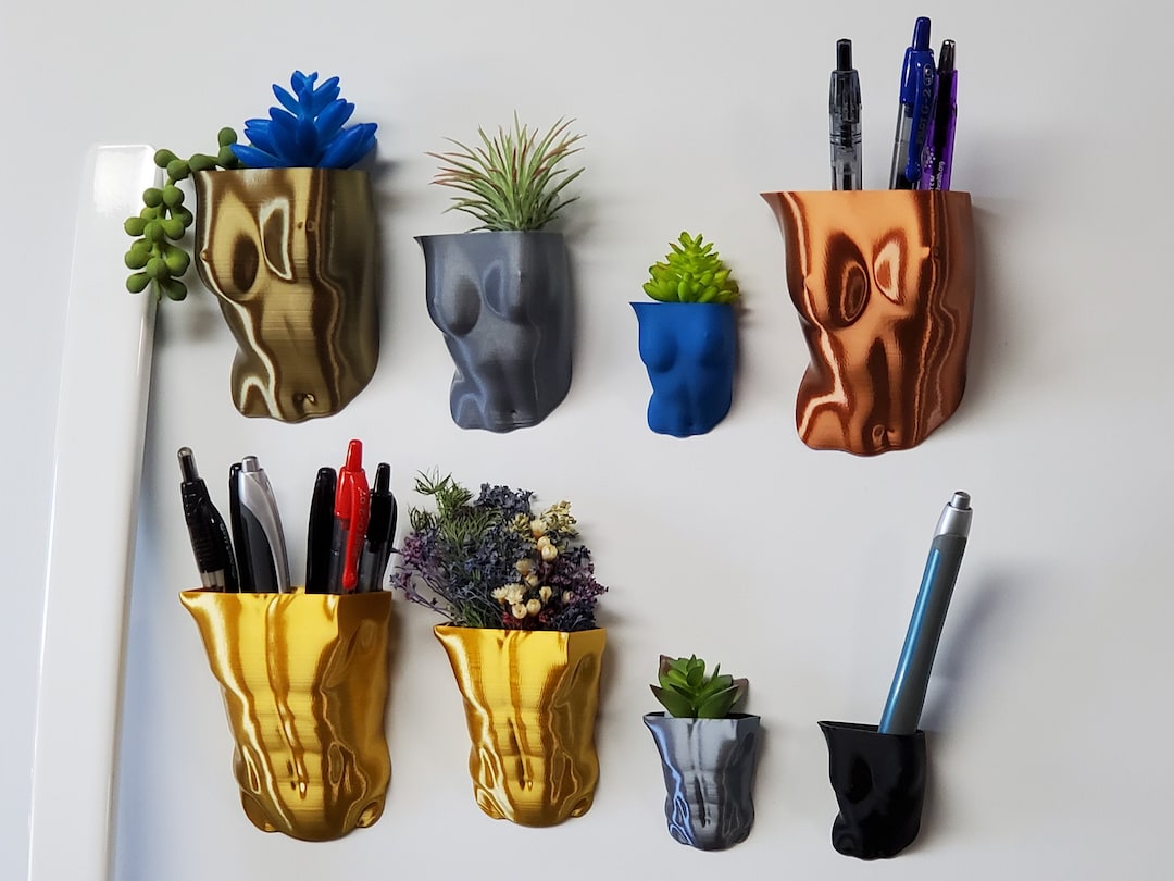 Magnet Planter Torso Male or Female, Air Plant Planter, Fridge Magnet ...