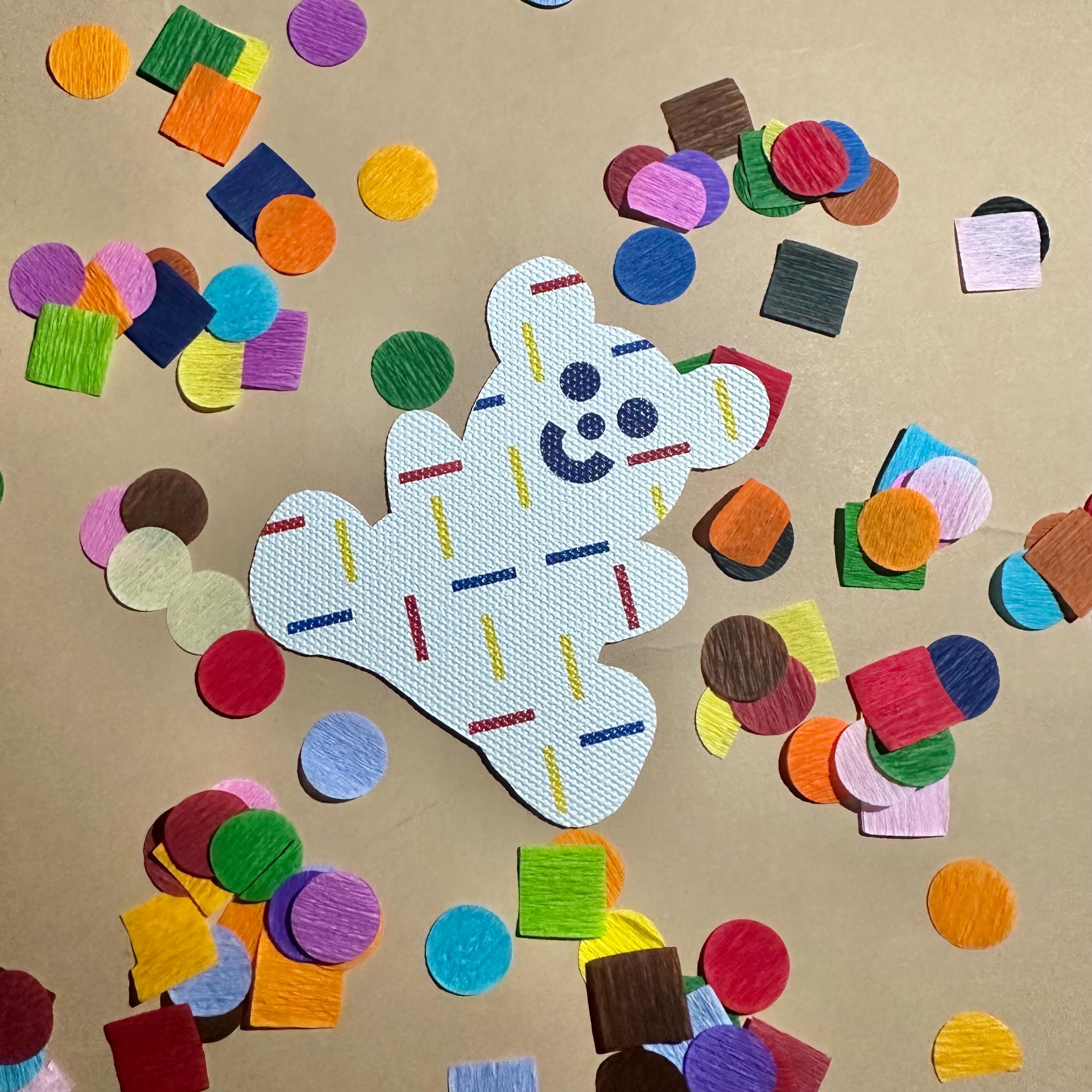 The Confetti Bear Sensory Sticker - Etsy