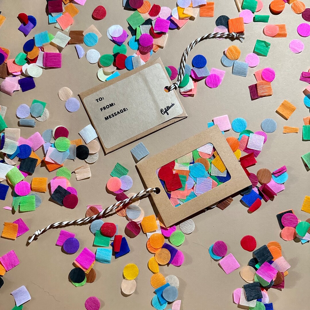 The Confetti Gift Tag - Etsy