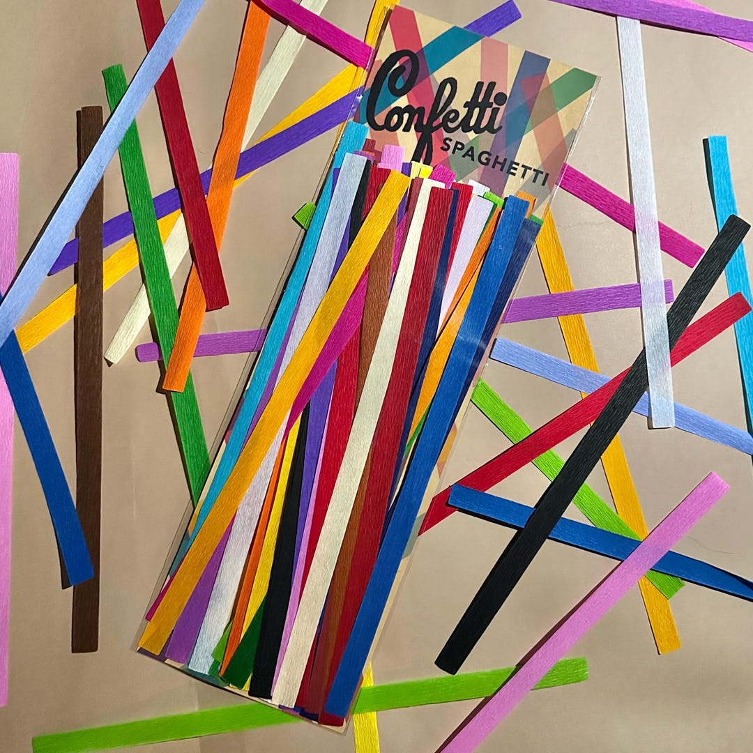 Confetti Spaghetti - Etsy