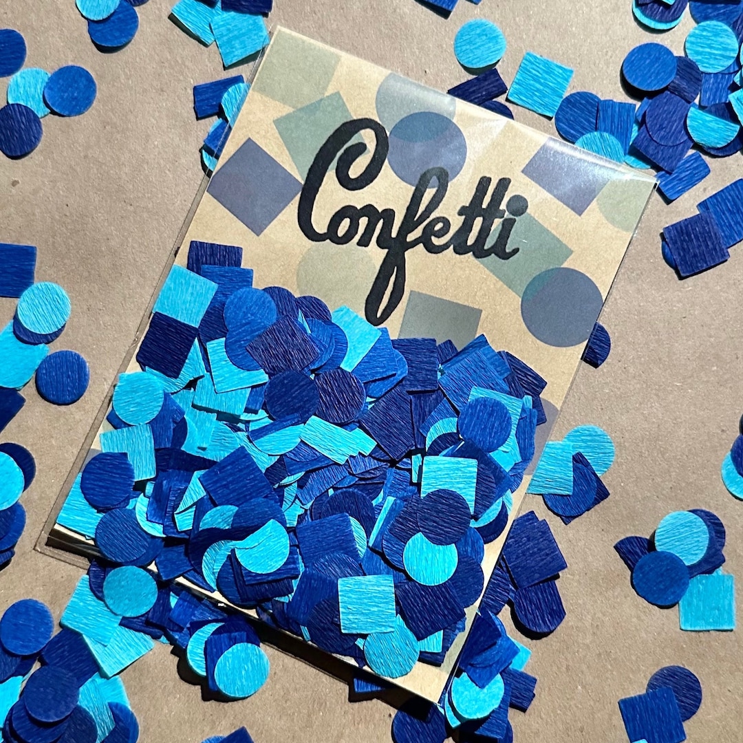 The Confetti Packet in Blue - Etsy