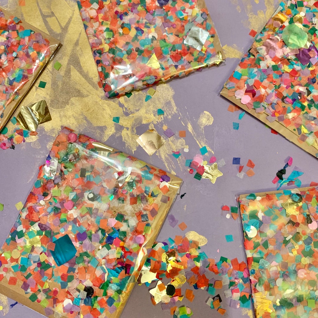 The Encrusted Confetti Card - Etsy