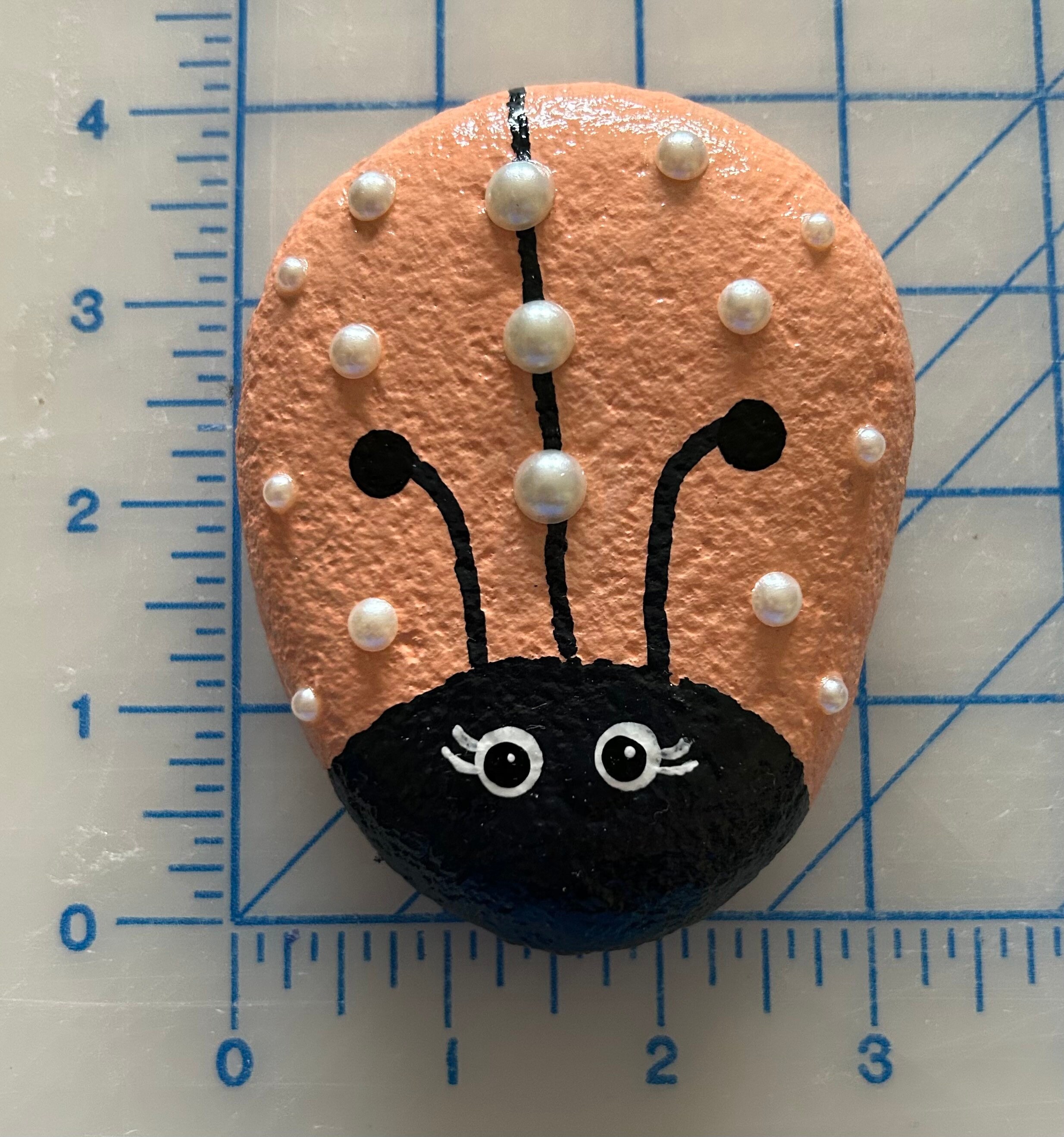 Embellished Ladybug Painted Rocks - Etsy