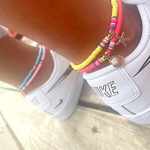 Heishi Anklet • Heishi Beaded Anklet • Summer Anklet • Sealife Anklet ...