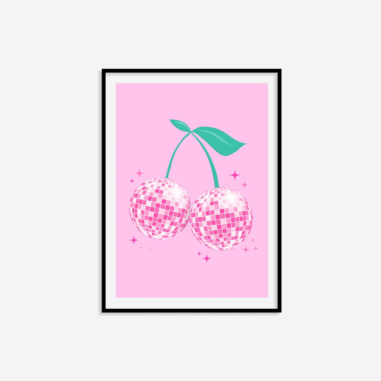 Disco Cherry Print | Disco Print, Eclectic Print, Colourful, Retro ...