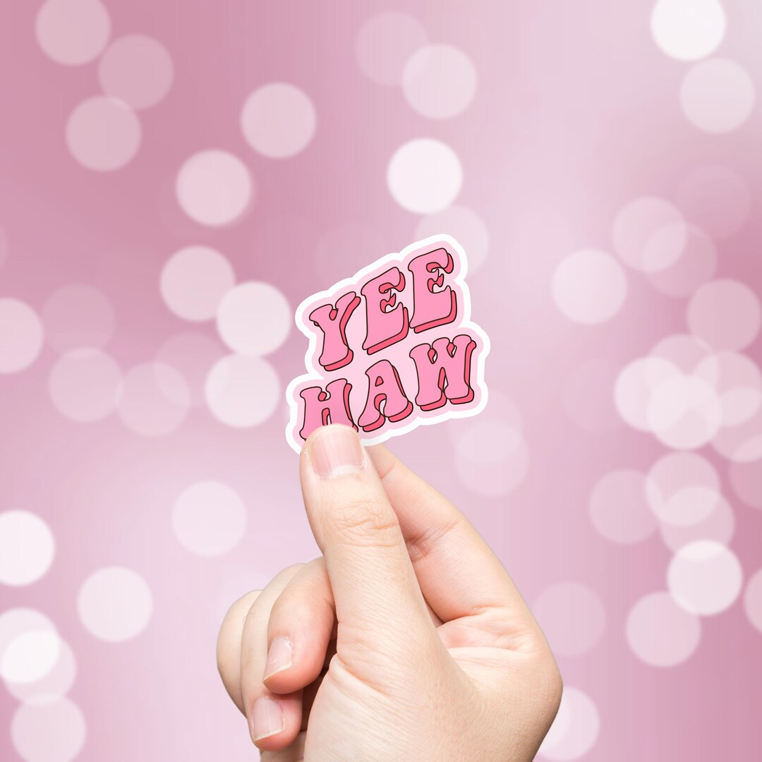 Yeehaw Waterproof Sticker | Girly Sticker, Fruity Decal, Waterbottle ...