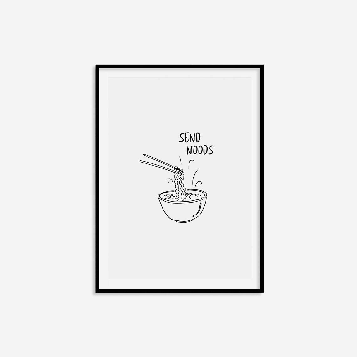 Send Noods Print | Kitchen Print, Noodles Print, Food Wall Art, Kitchen ...