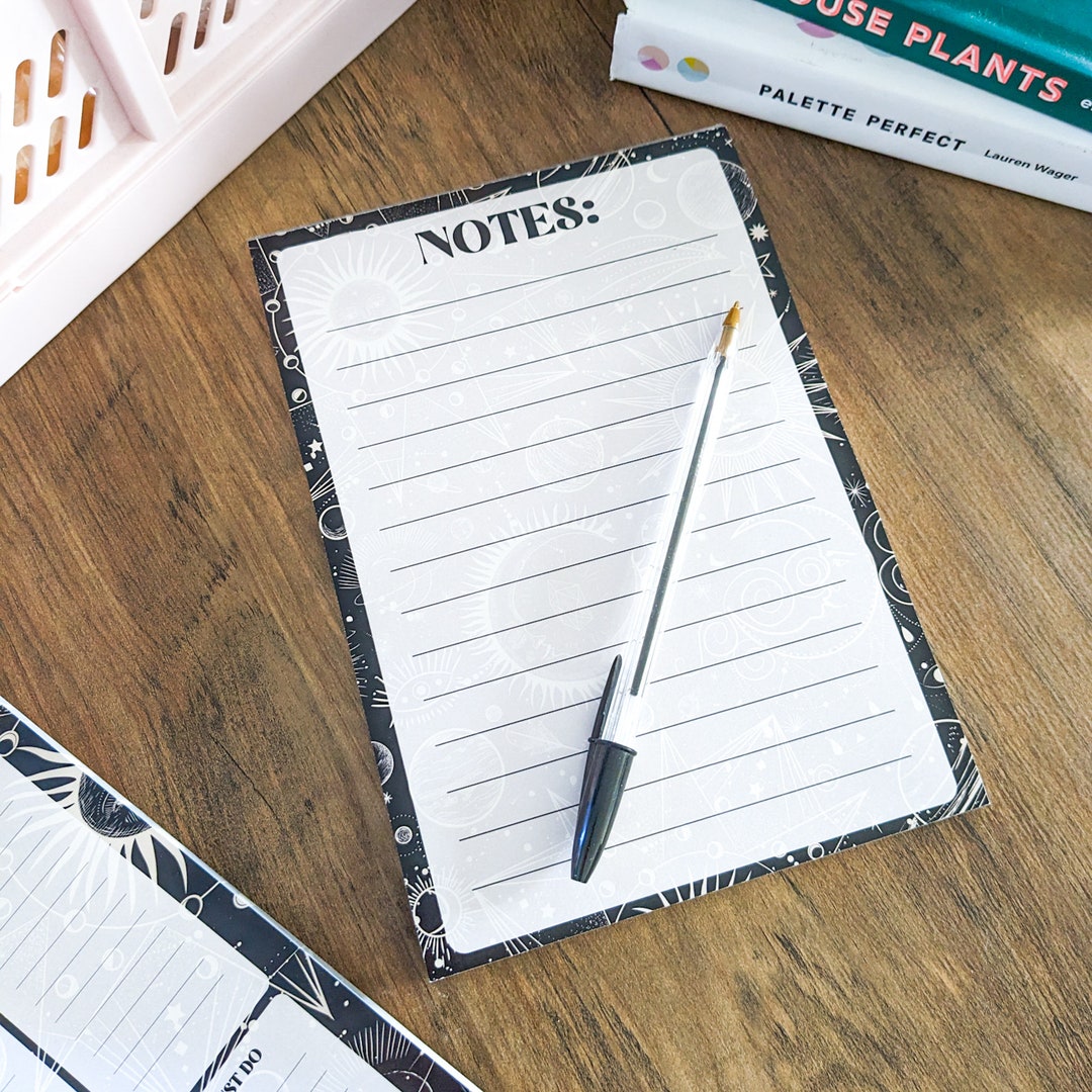 Celestial Print Notepad | A5 Notepad, Astrology Notepad, Celestial ...