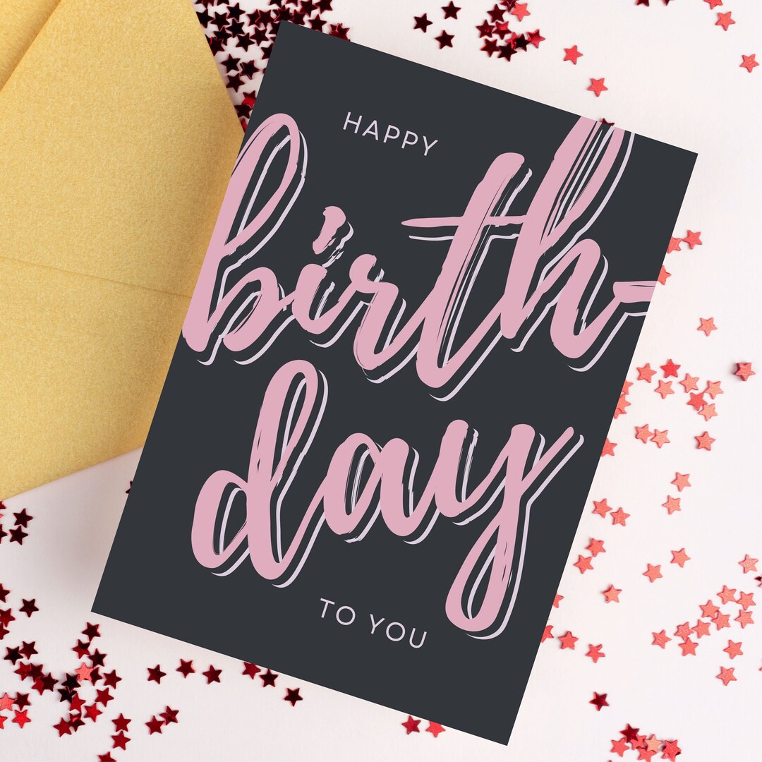 Happy Birthday to You Card | Birthday Card, Cute Birthday Card, Simple ...