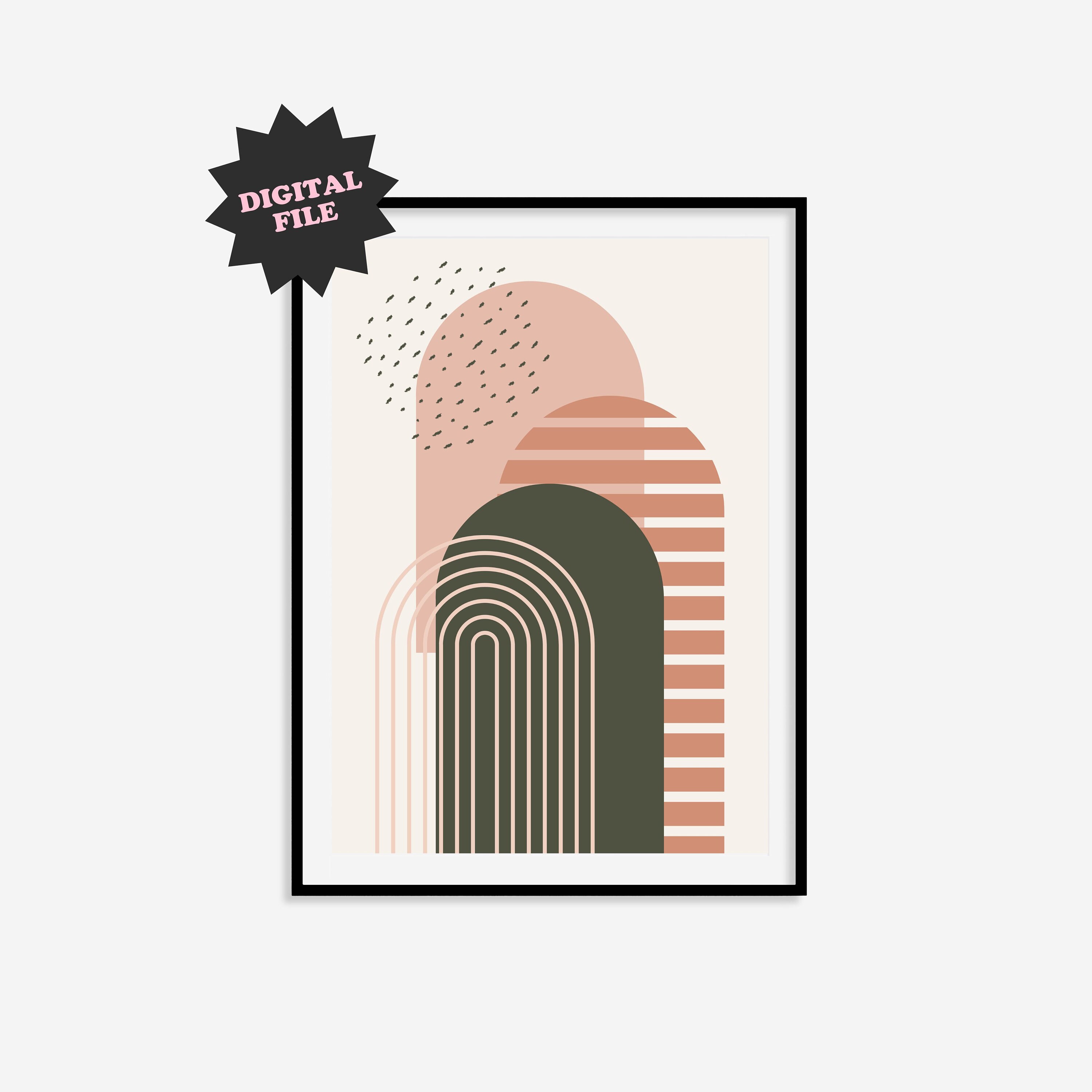 DIGITAL DOWNLOAD Set of 3 Boho Pattern Prints | Statement Prints ...