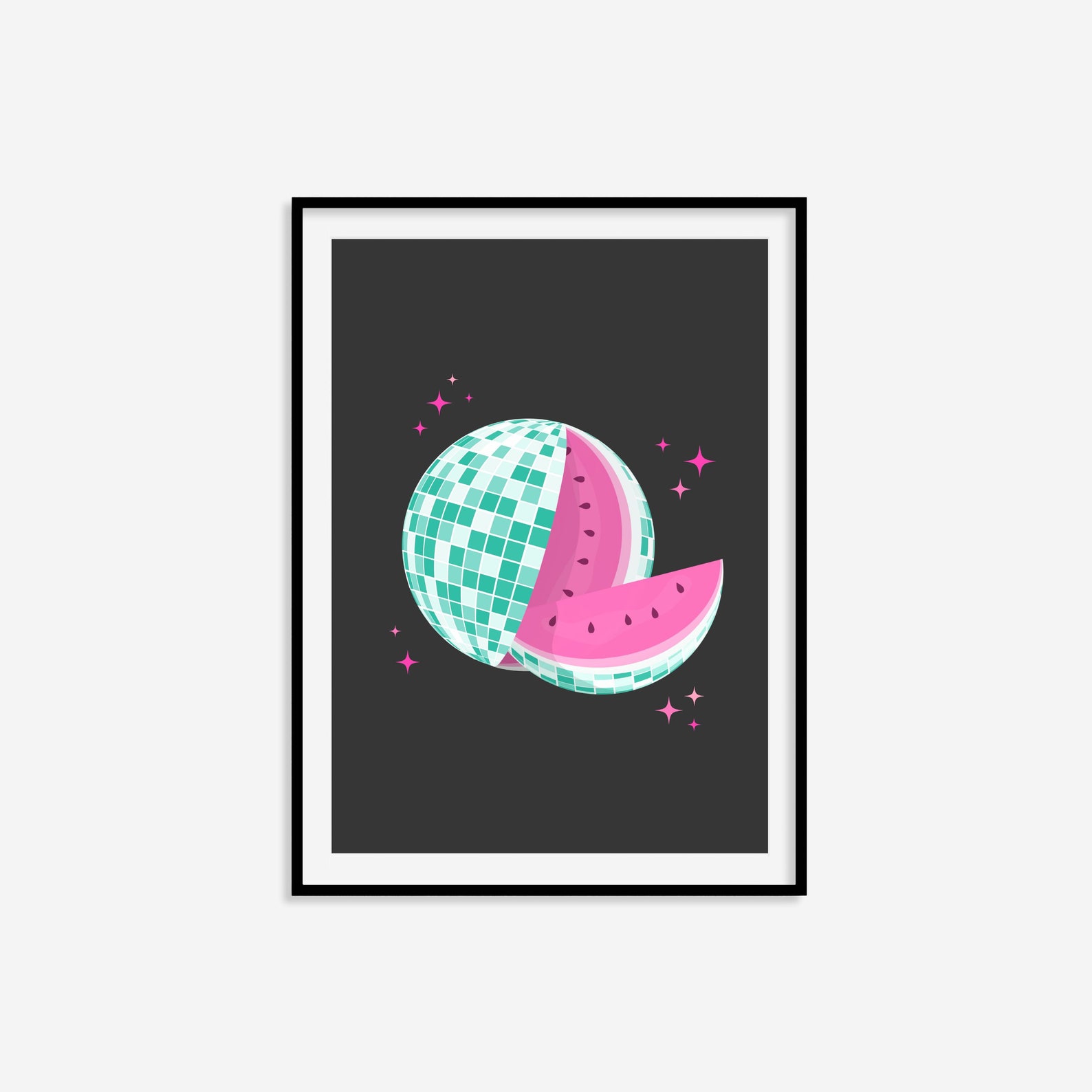 Disco Watermelon Print | Disco Print, Eclectic Print, Colourful, Retro ...