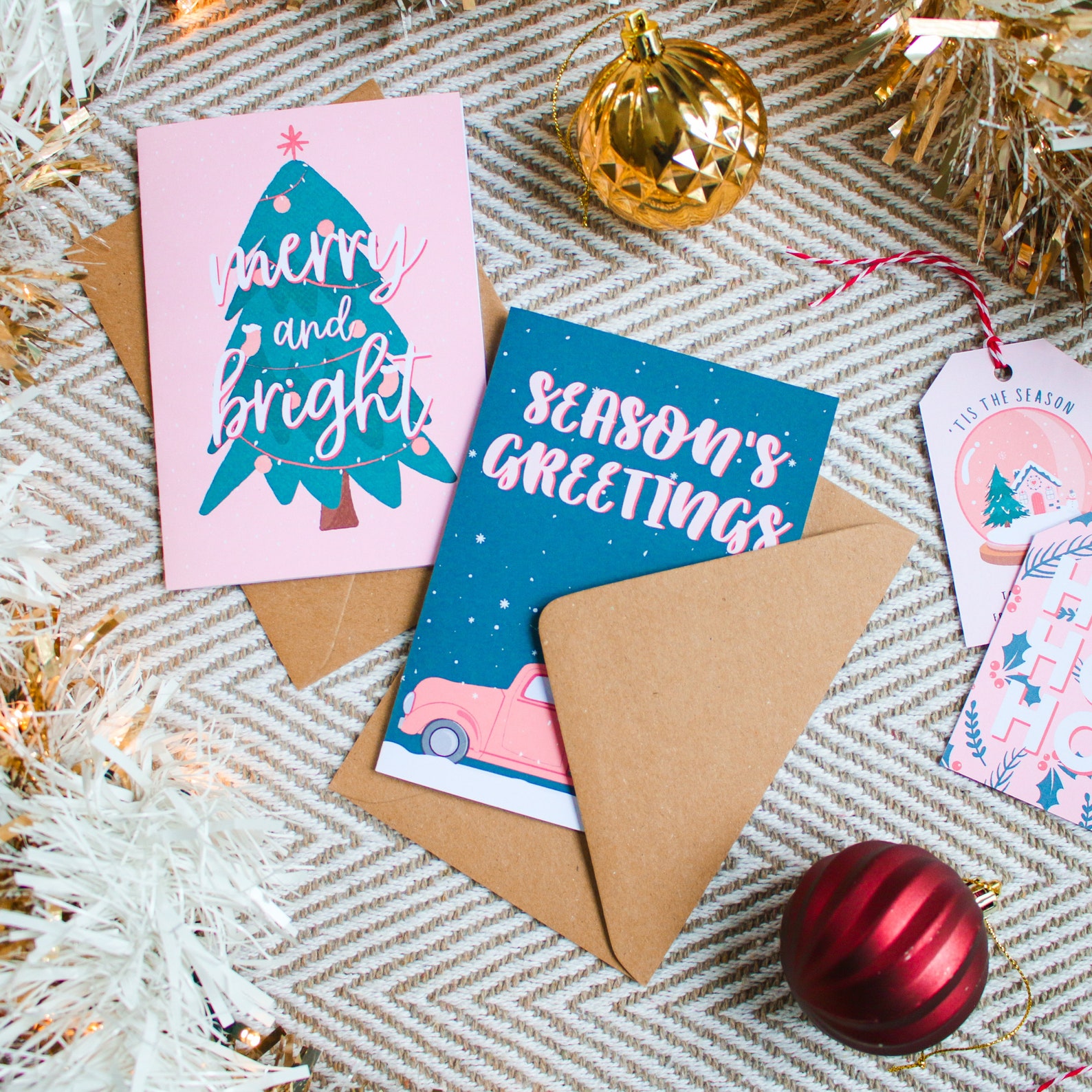 Christmas Card Pack | Pack of 10 or 20 Cards, Handmade Christmas Cards ...