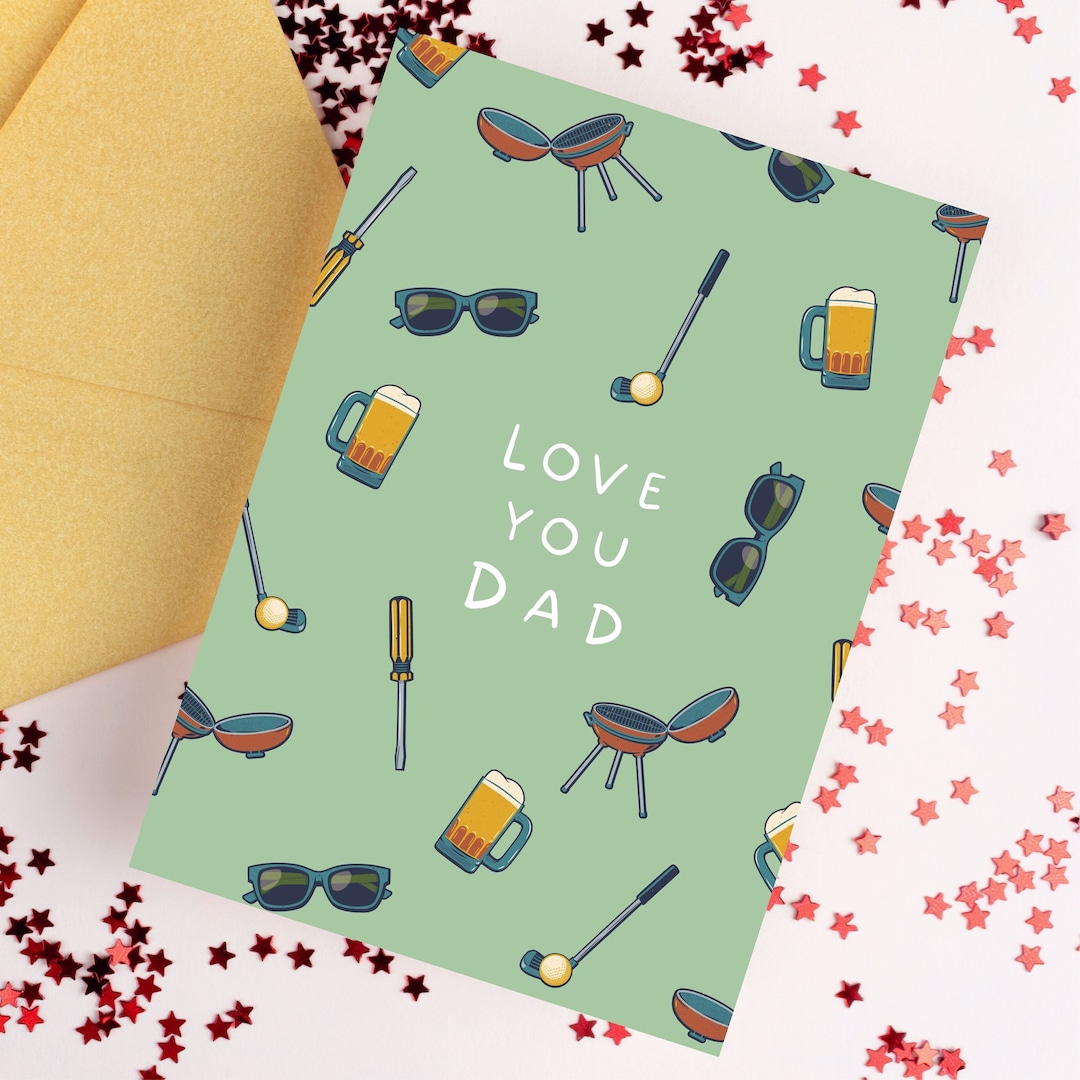 Love You Dad Card | Father's Day Card, to Dad, Father's Day Greetings ...
