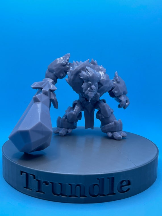 3D Printed Trundle Figure League of Legends | Etsy