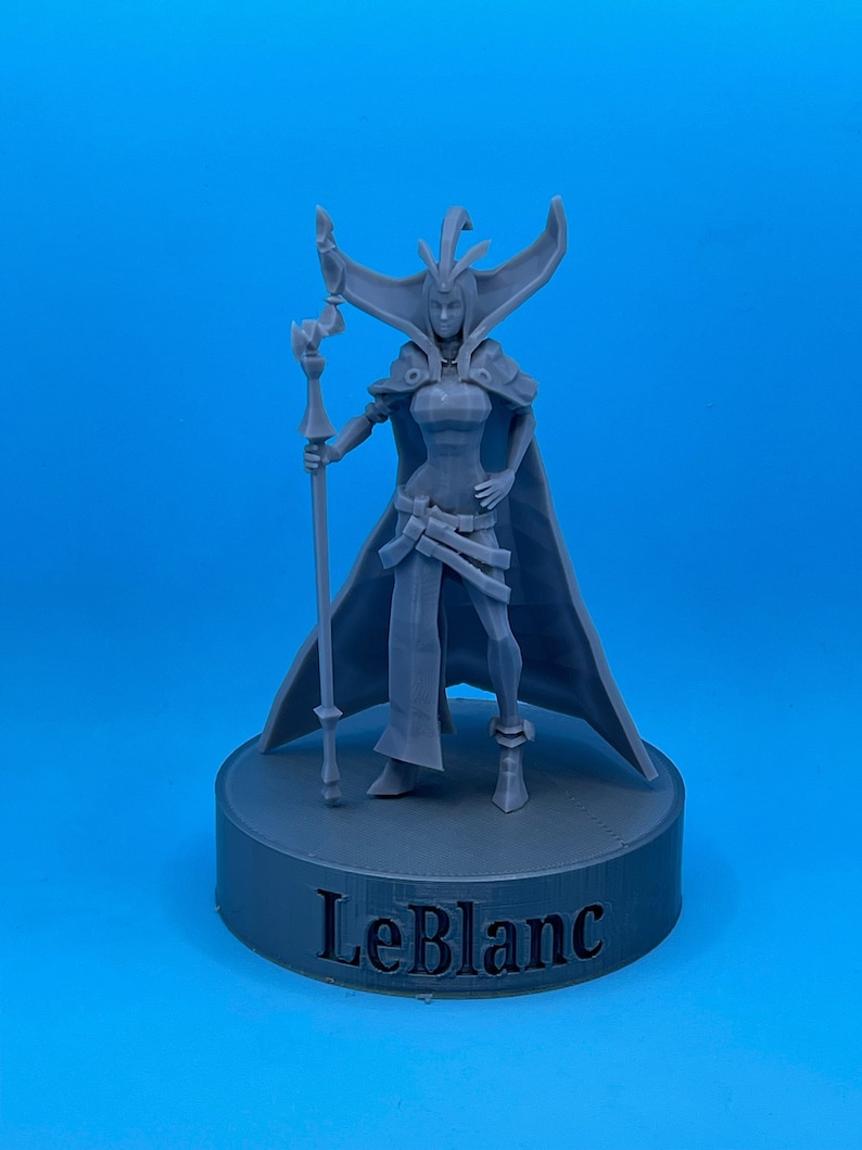 3D Printed Leblanc Figure League of Legends - Etsy