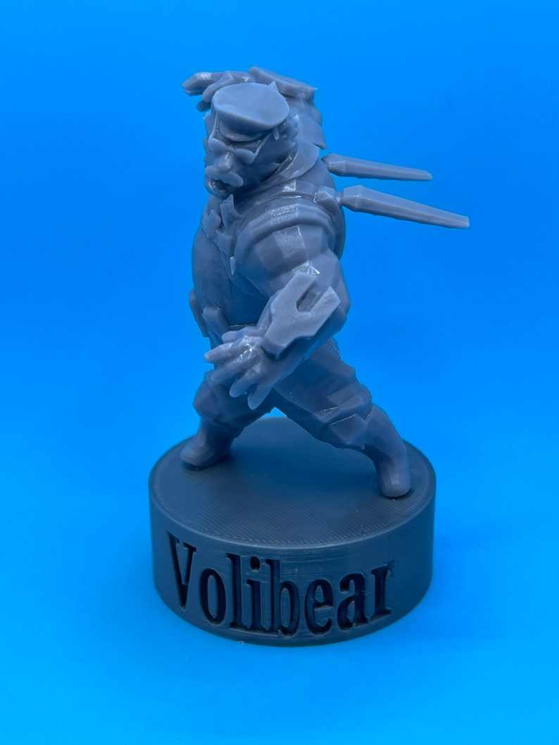 3D Printed Volibear Figure League of Legends - Etsy