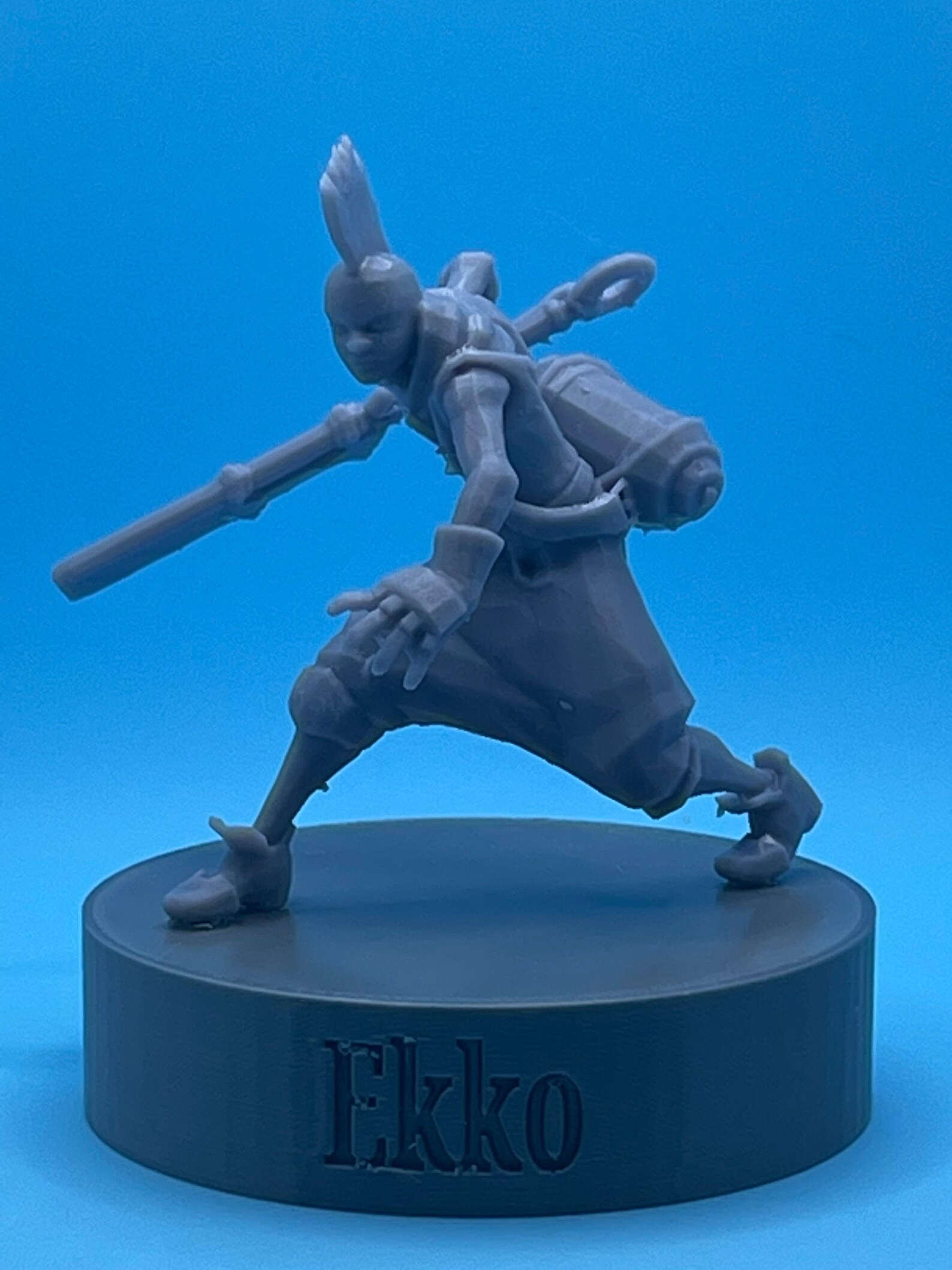 3D Printed Ekko Figure League of Legends | Etsy