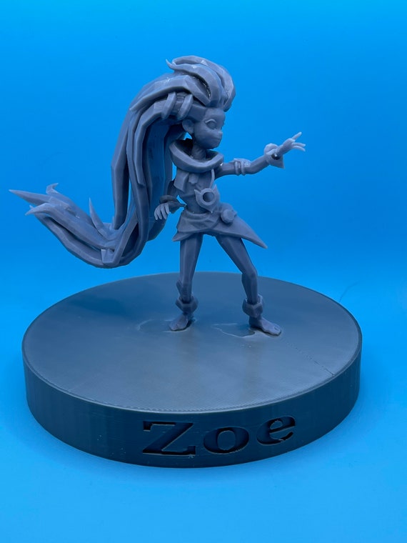 3D Printed Zoe Figure League of Legends - Etsy Denmark